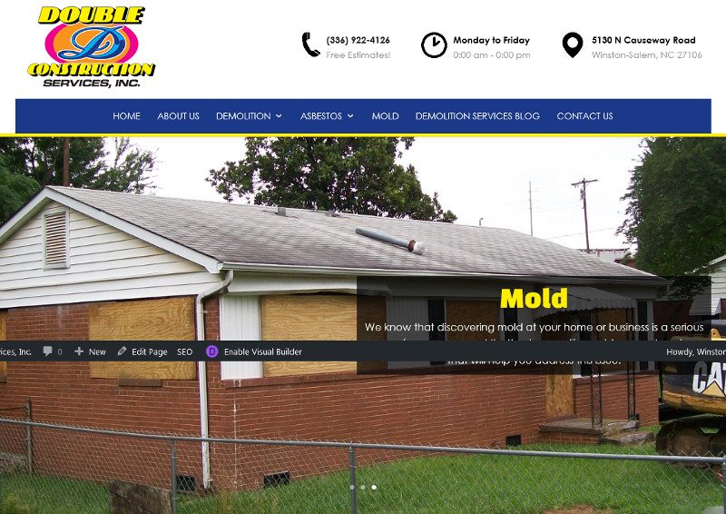 Our New Website is Live! | Double D Construction Services, Inc.